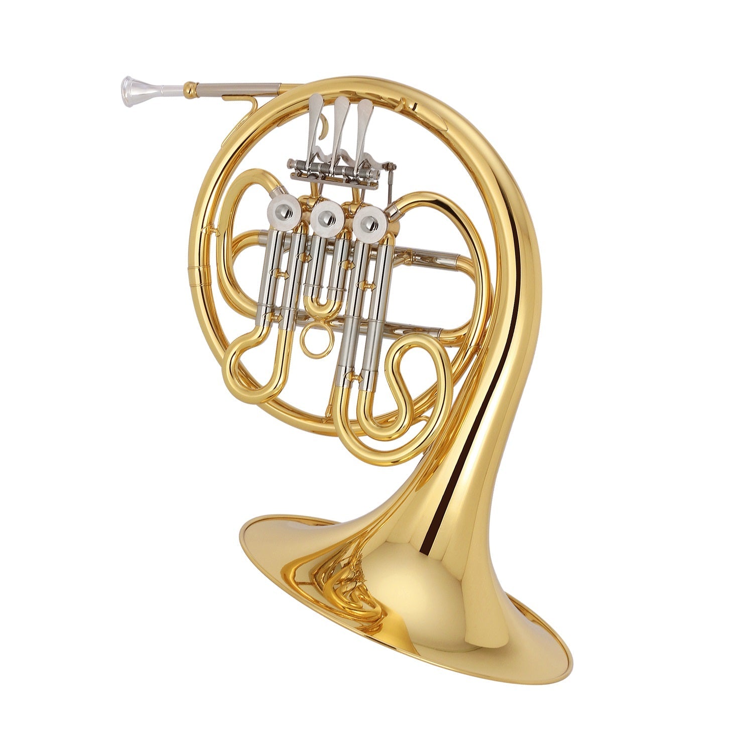 Grassi GR FH150MKII French Horn in F with Eb Pump Yellow Brass Lacquer – Risko Music