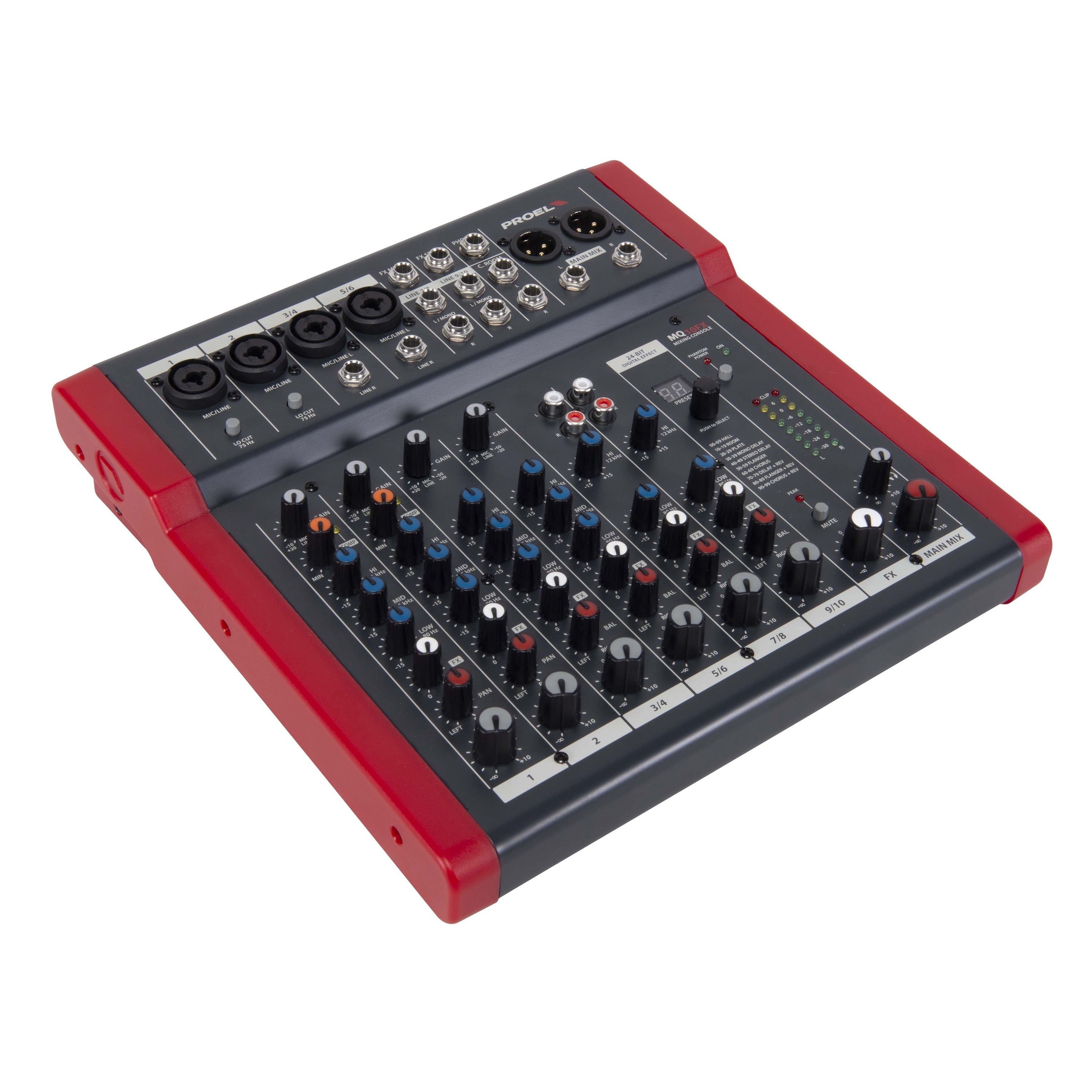 Proel MQ10FX MQ Series 10-Channel Compact Mixer with FX – Risko Music